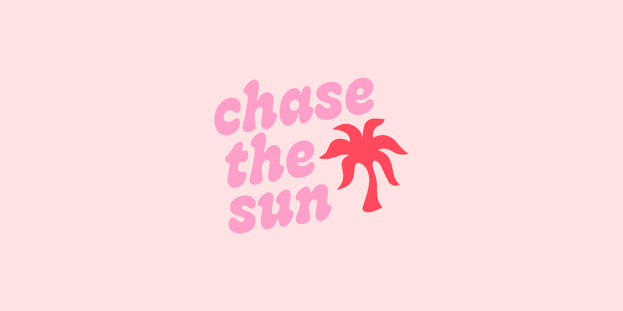 Chase the Sun – Pink Palm Puff