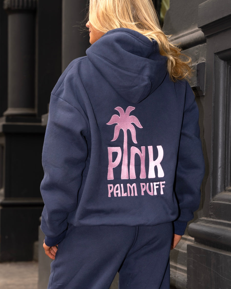 Classic Puff Hoodie in Navy – Pink Palm Puff