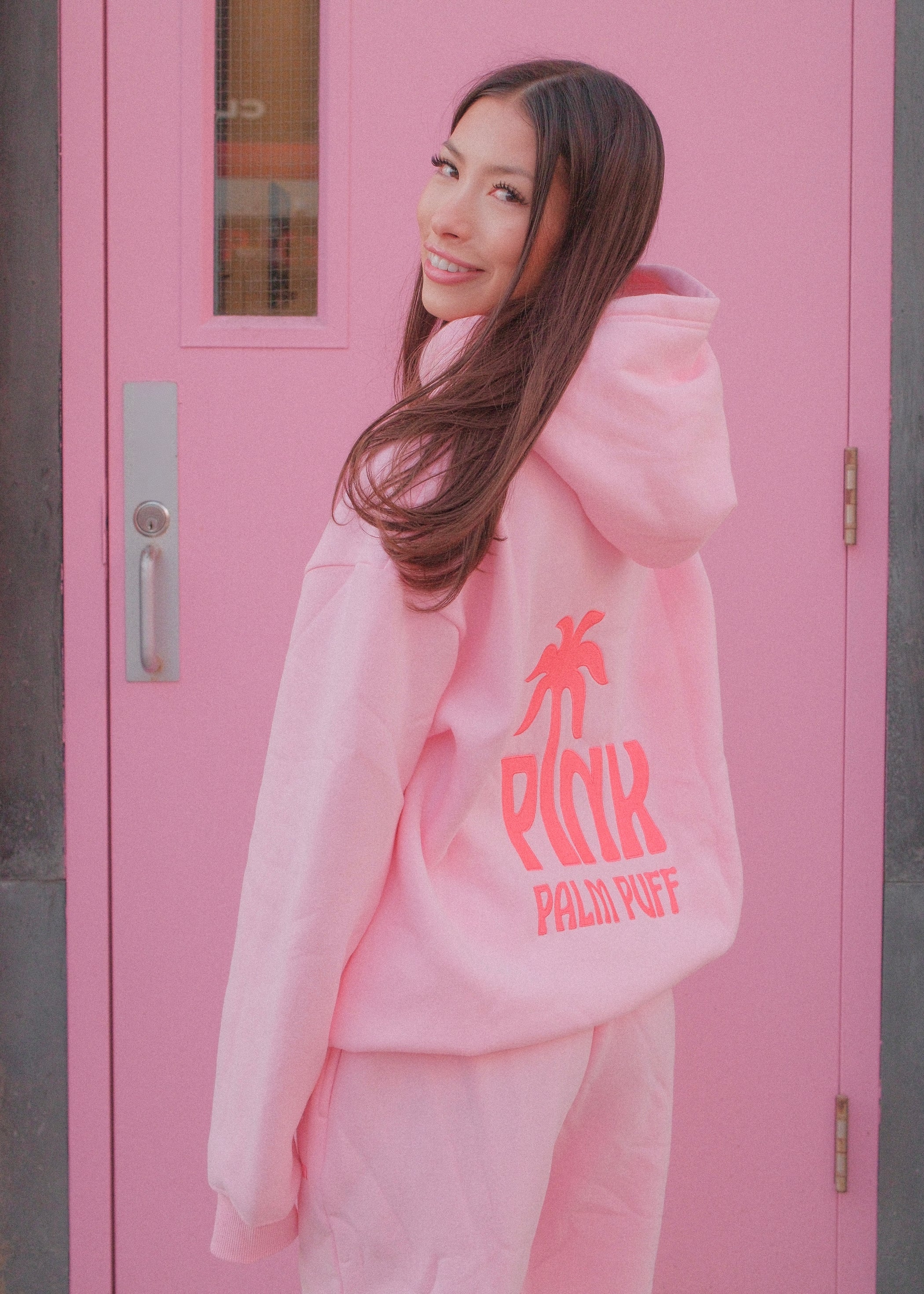 Classic Puff Hoodie in Pink – Pink Palm Puff