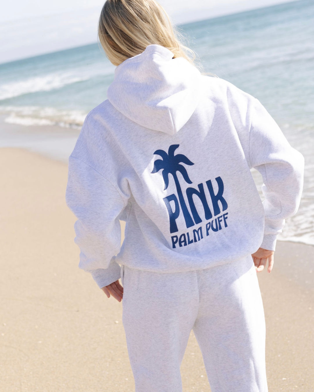 Classic Puff Hoodie in Cloud | Pink Palm Puff Official Site