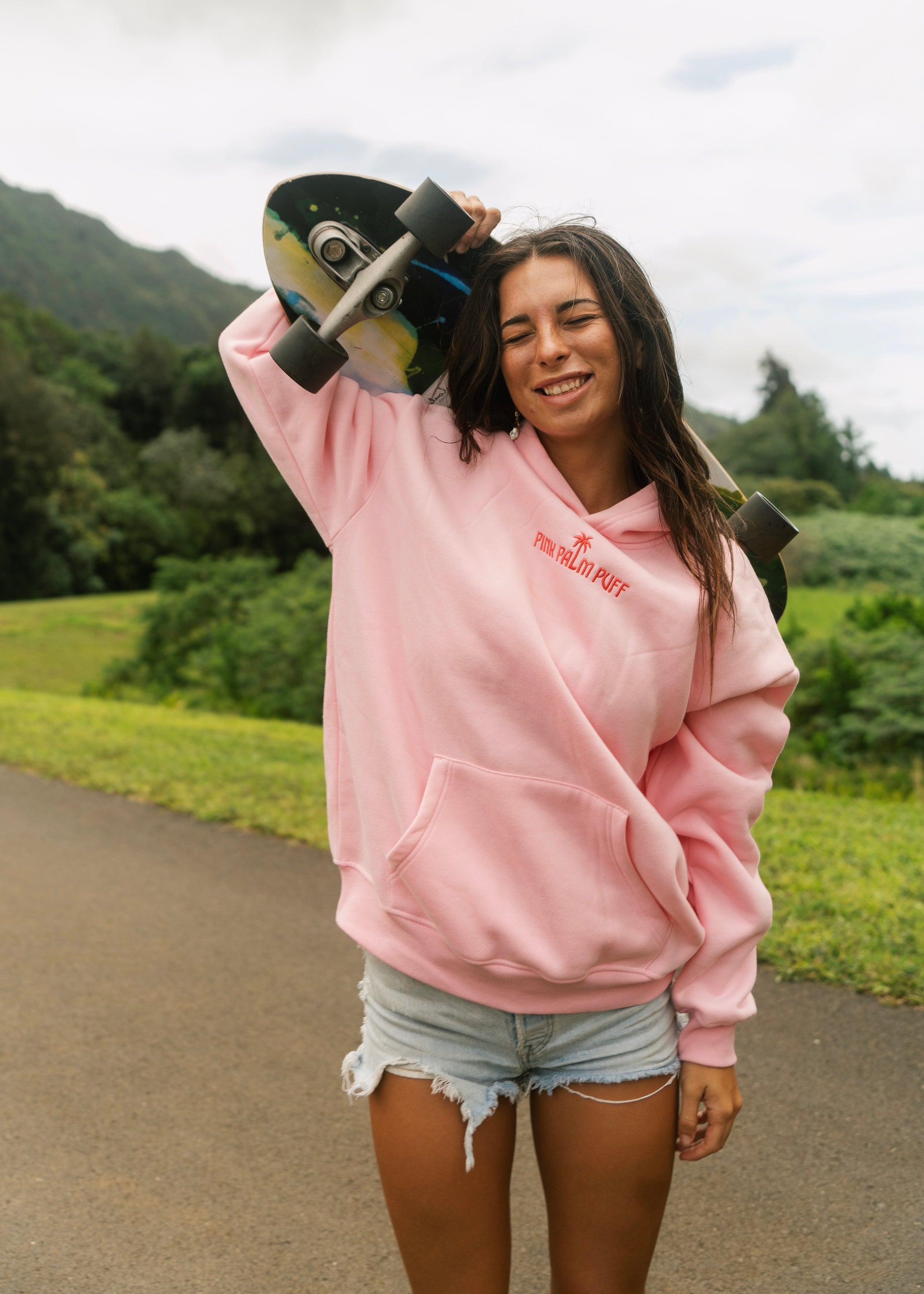 Classic Puff Hoodie in Pink – Pink Palm Puff