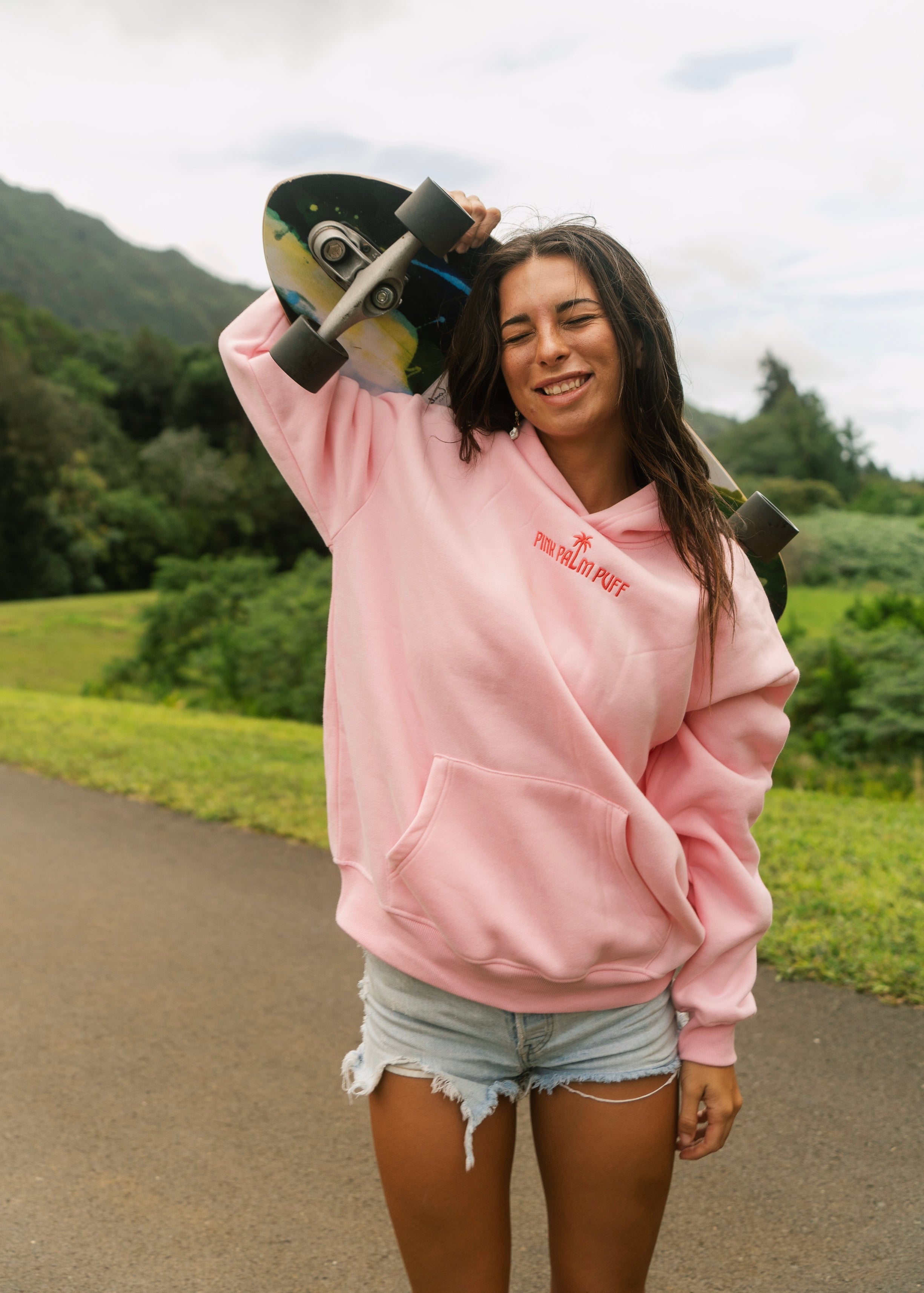Classic Puff Hoodie in Pink – Pink Palm Puff