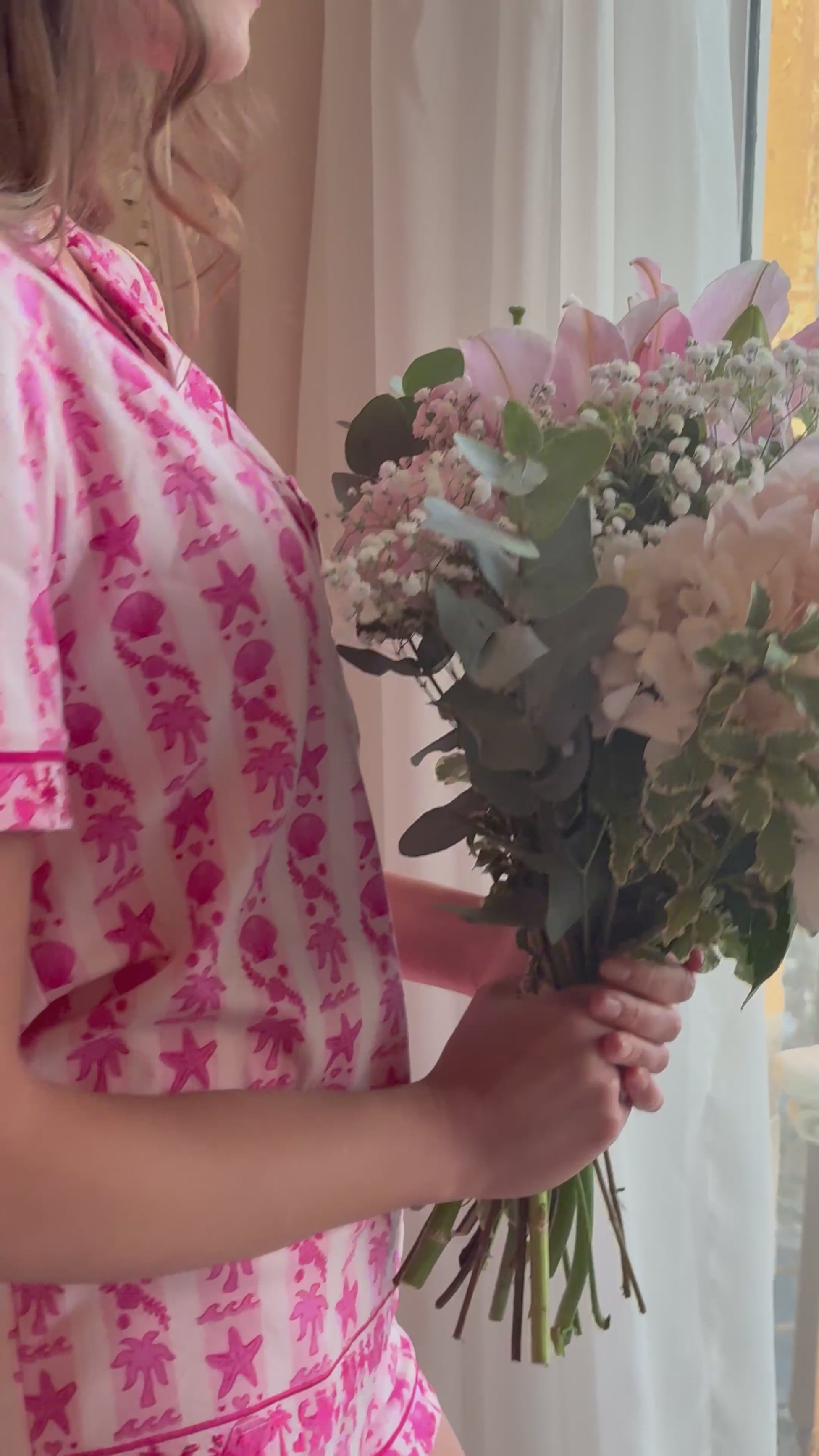 Pink Palm Pajamas in Blush Bay – Pink Palm Puff